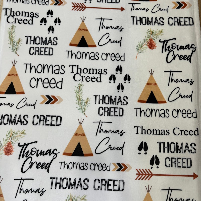 Teepee and Arrows Blanket - Etsy