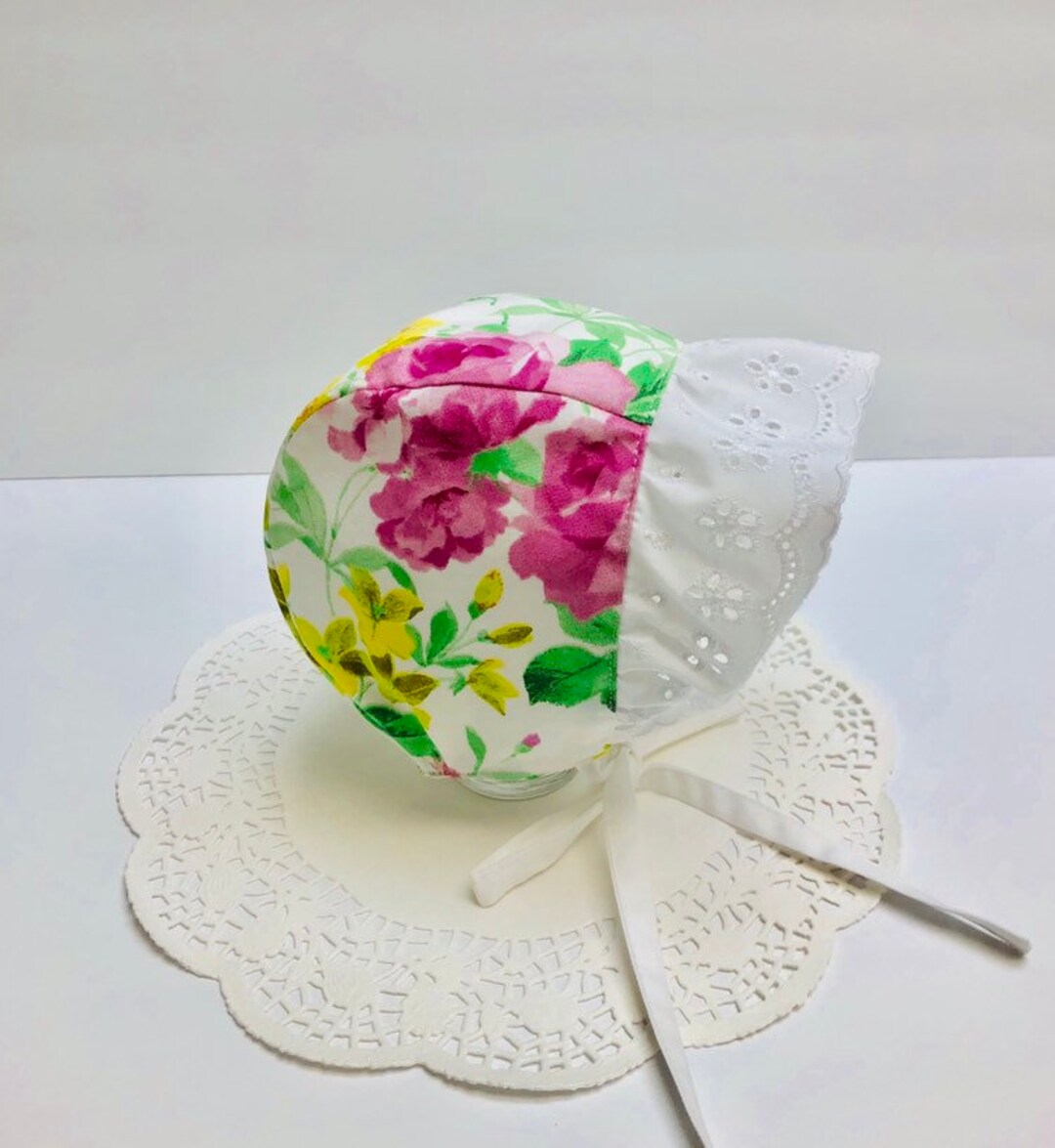 Sun Bonnet. Cotton Summer Bonnet. Baby Bonnet. Girls Bonnet. - Etsy