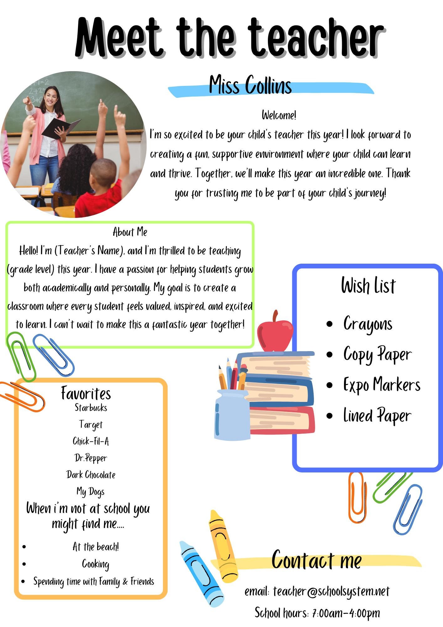 Meet the Teacher - Etsy