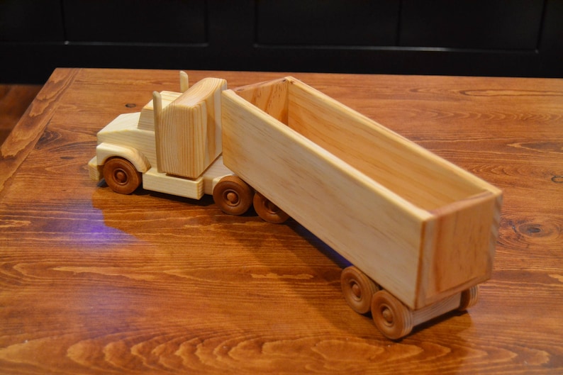 Handmade Wooden Tractor Trailer - Etsy