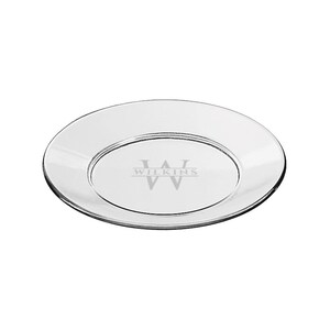 Monogrammed Dessert and Salad Plates. Personalized Wedding Gift ...