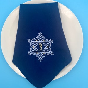 Jewish Linens.star of David.custom Linens.passover Linens.chanukah ...