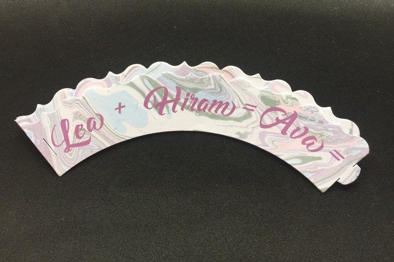Personalized Cupcake Wrappers...custom Created Paper Cupcake Wrapper ...