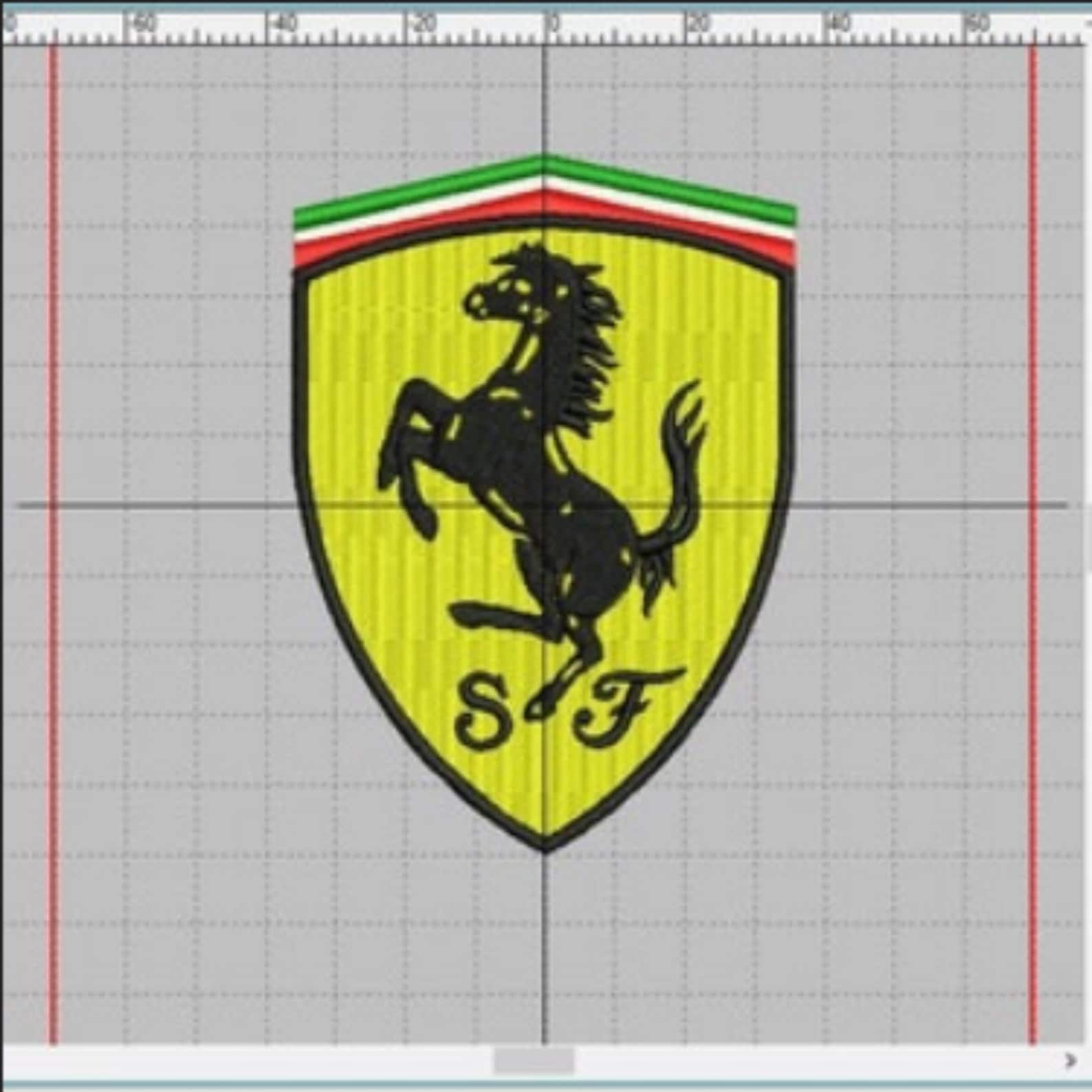 Digitized Ferrari Shield Logo - Etsy