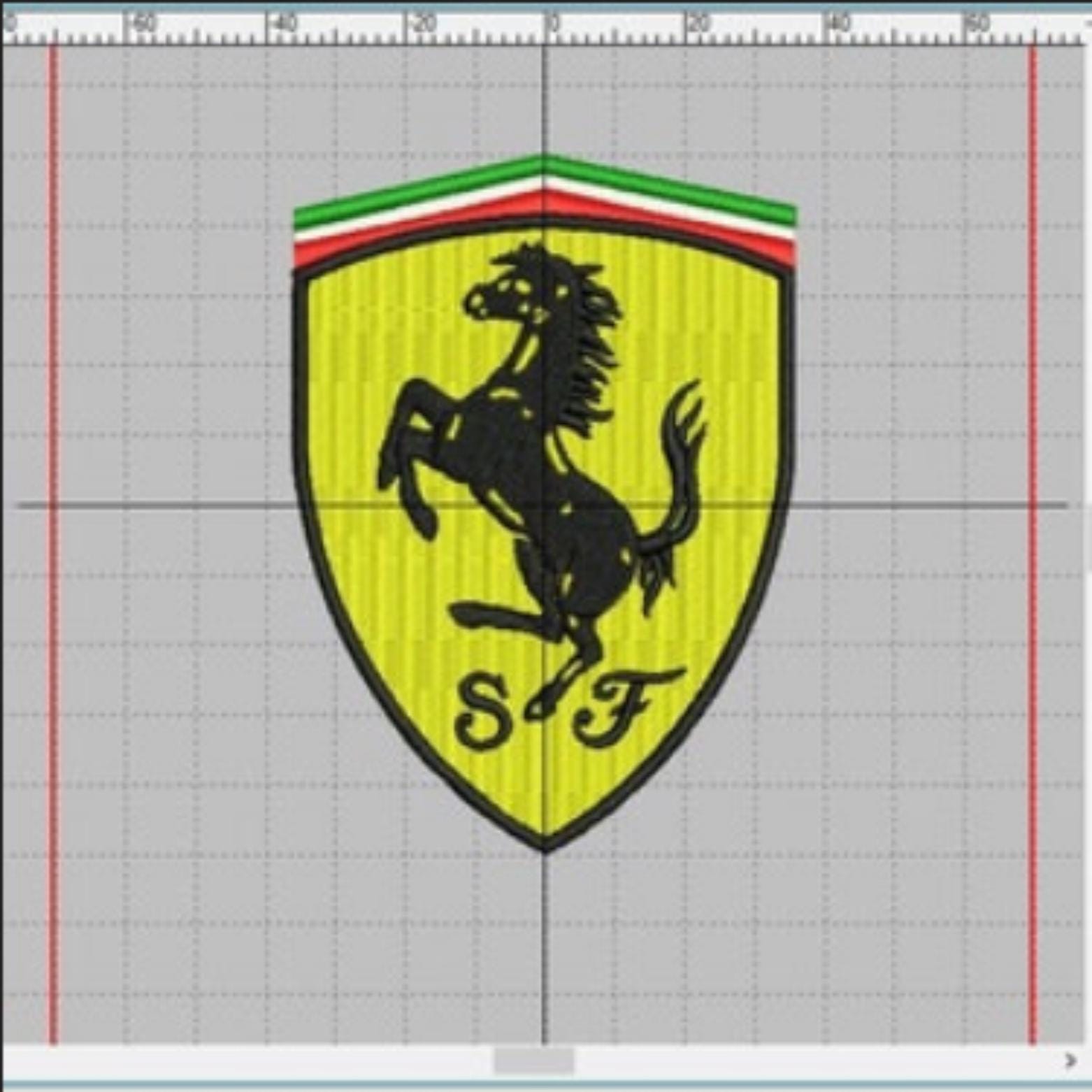 Digitized Ferrari Shield Logo - Etsy
