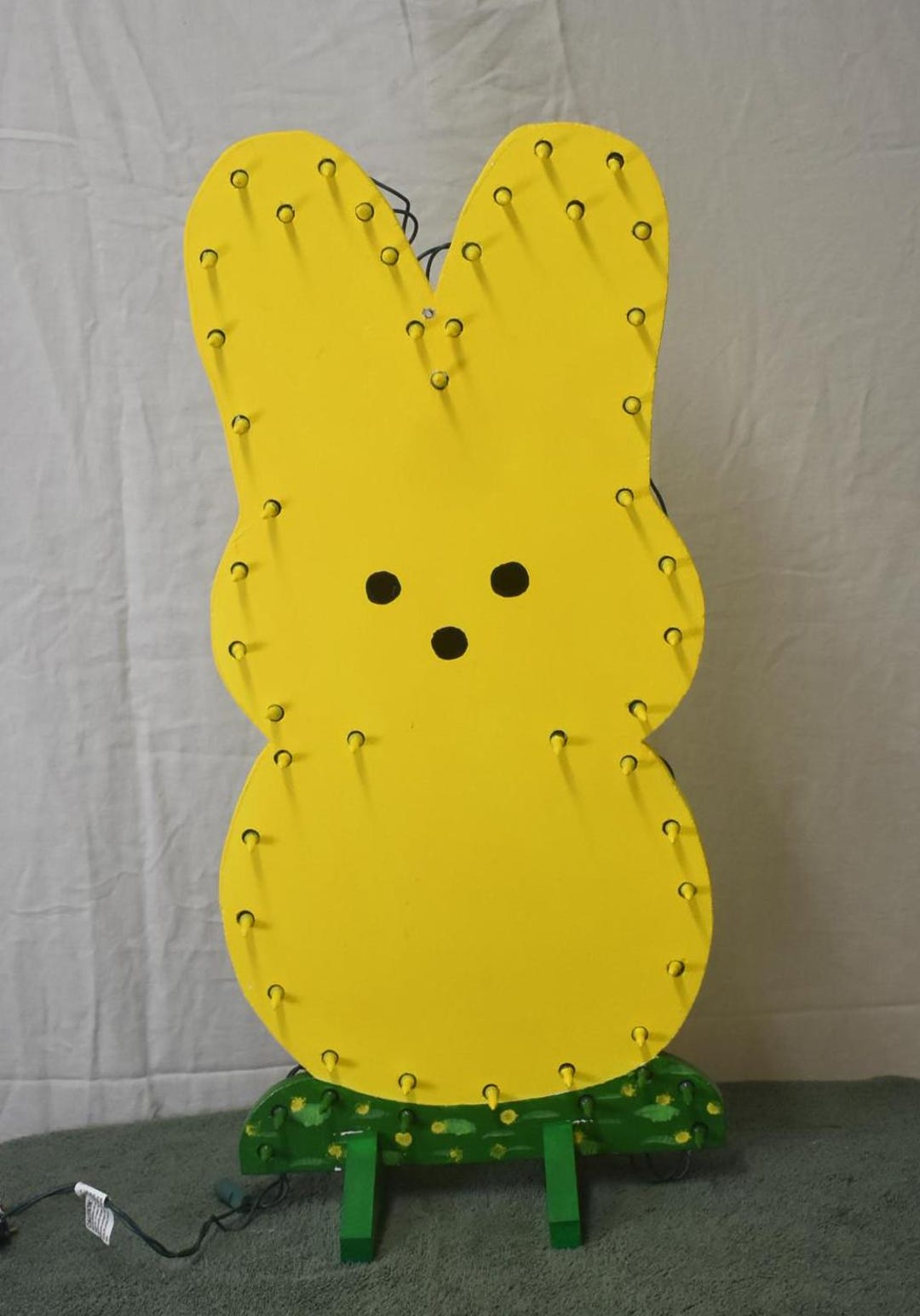 Easter Bunny Peep Handmade Display With Lights, Indoor or Outdoor - Etsy
