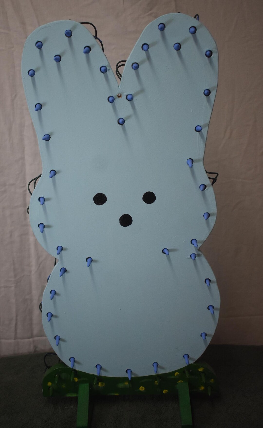 Easter Bunny Peep Handmade Display With Lights, Indoor or Outdoor - Etsy