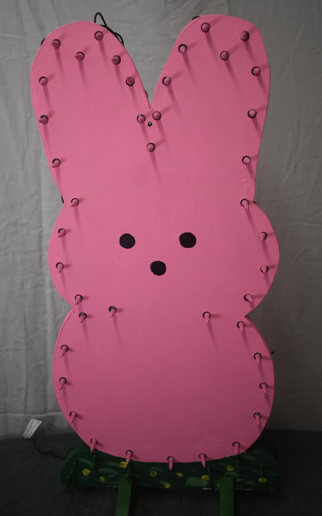 Easter Bunny Peep Handmade Display With Lights, Indoor or Outdoor - Etsy