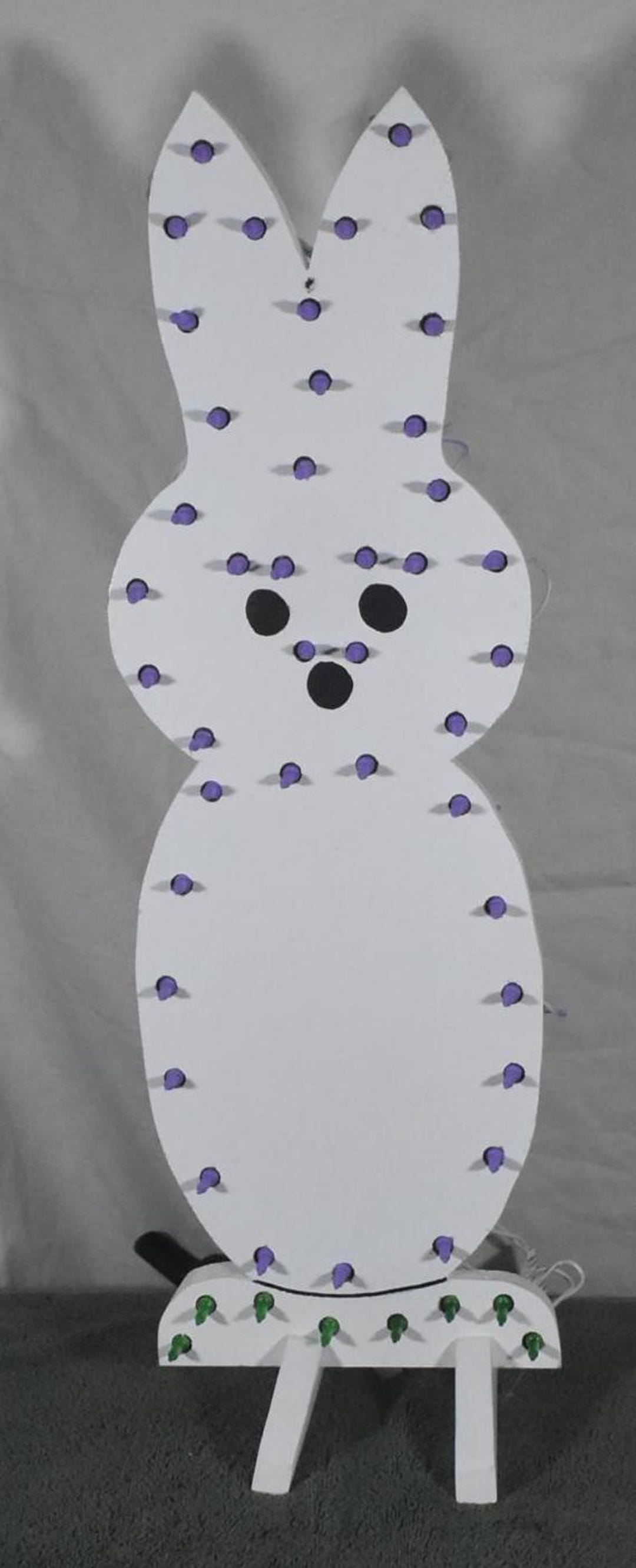 Easter Bunny Peep Handmade Display With Lights, Indoor or Outdoor - Etsy