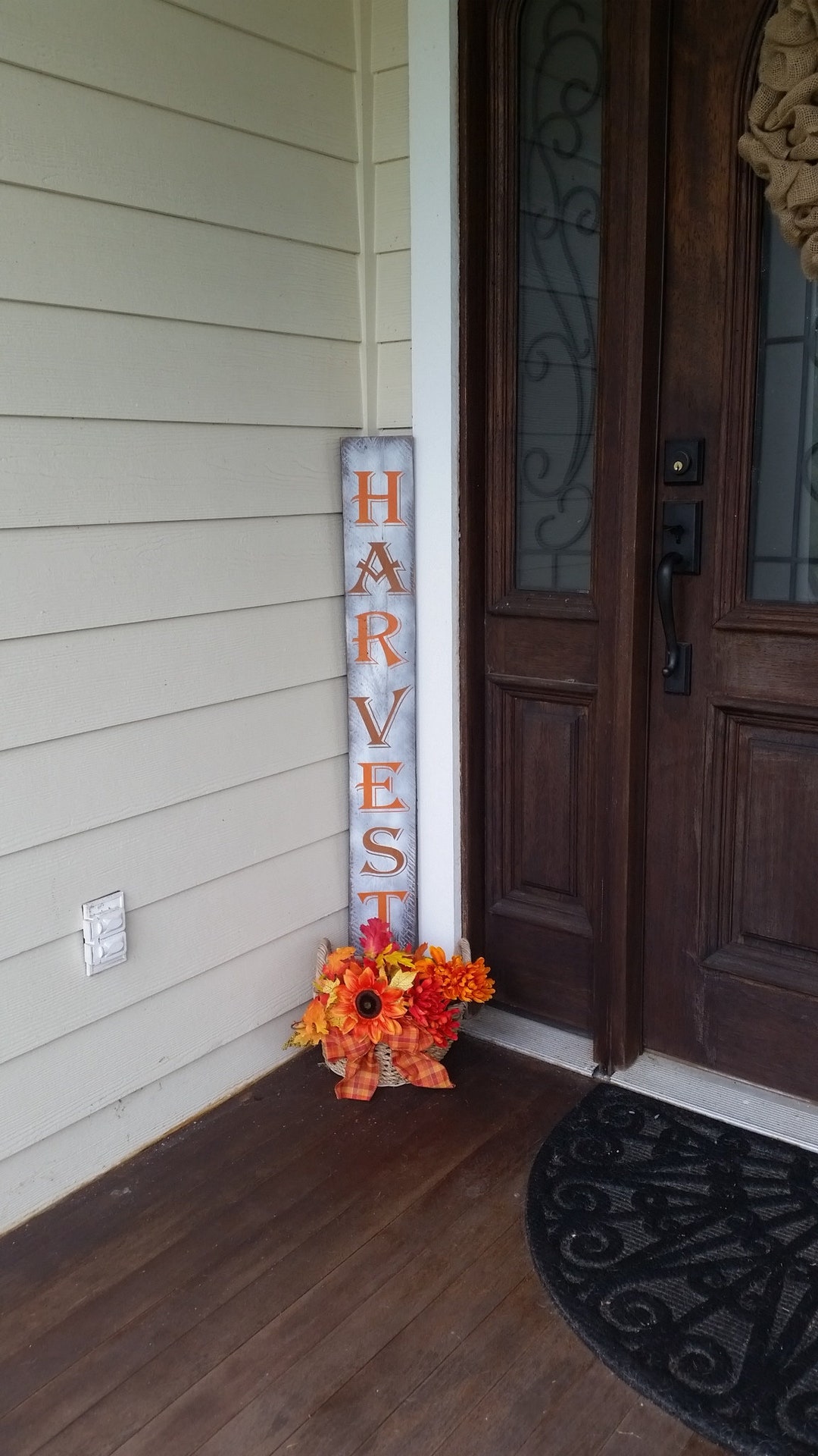 Fall Porch Sign Fall Front Door Sign Tall Fall Sign Fall - Etsy