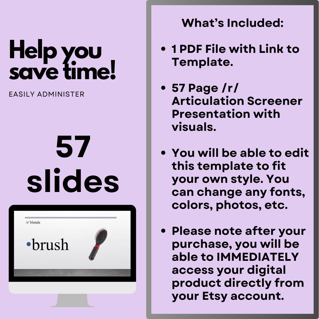R Articulation Screener, Articulation, SLP, Speech, Assessment, Sounds ...