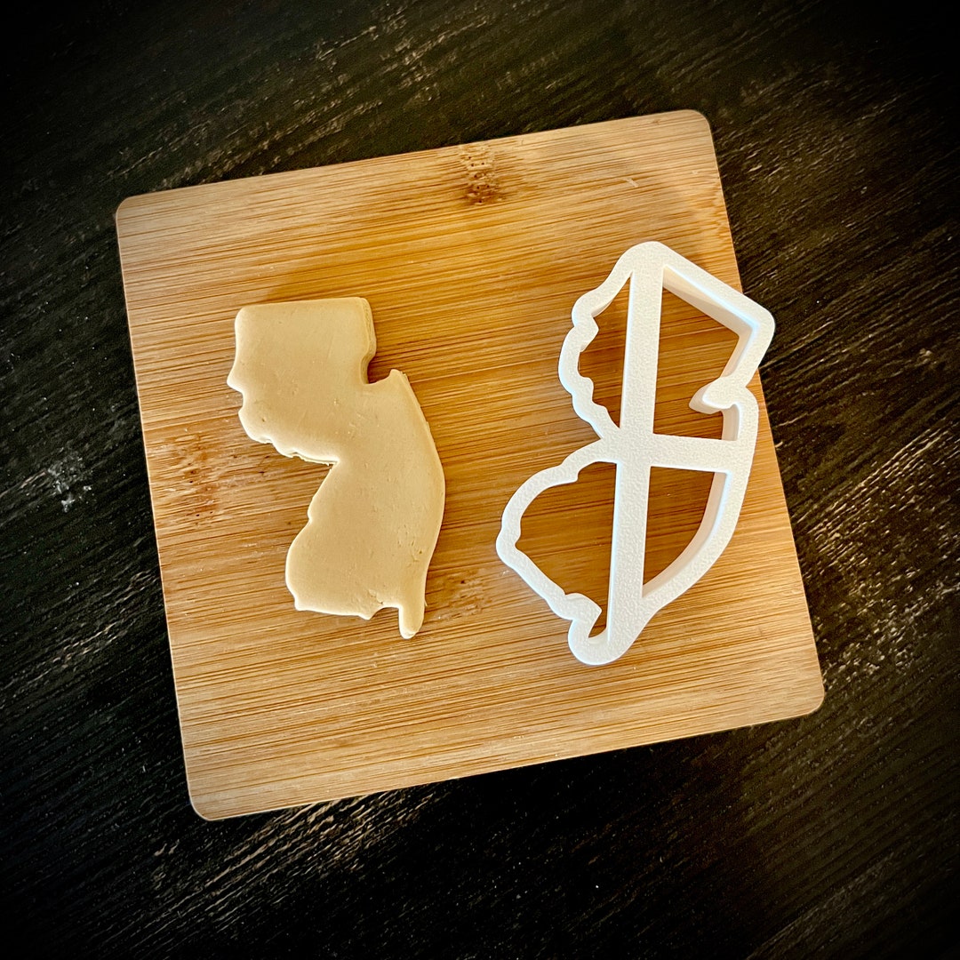 NEW JERSEY State Shaped Cookie Cutter, Fondant Cutter - Etsy
