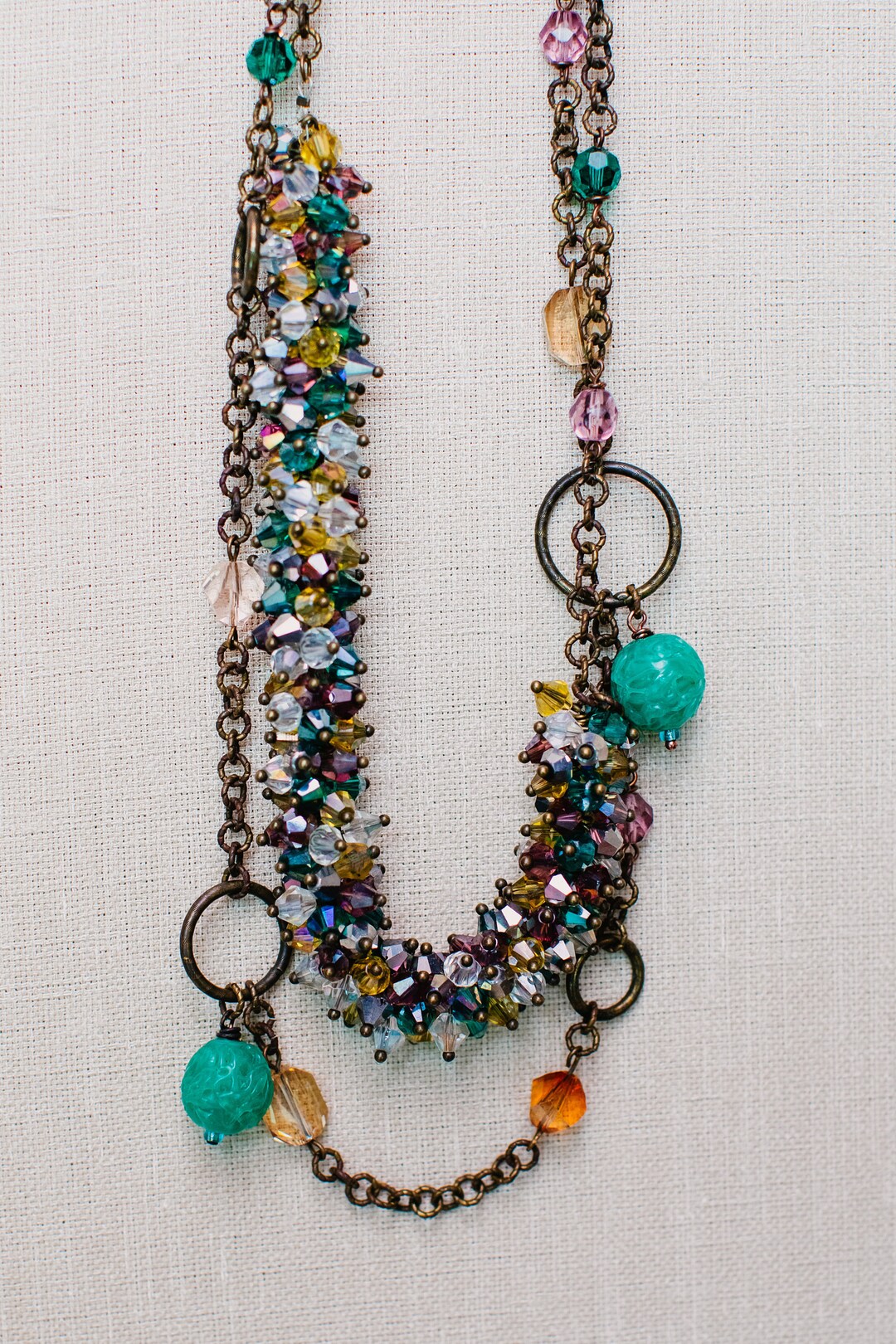Handmade Beaded Necklace, Unique One-of-a-kind Design - Etsy
