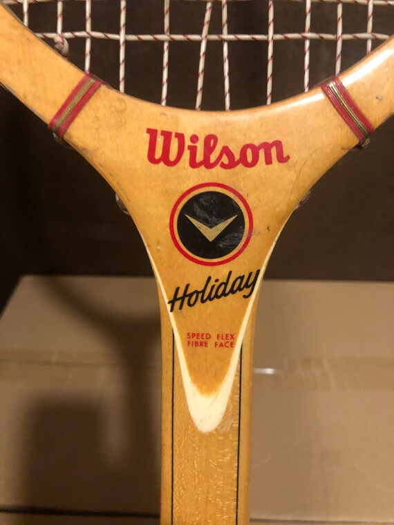 Vintage Wilson Wood Tennis Racket Holiday Model Extremely - Etsy