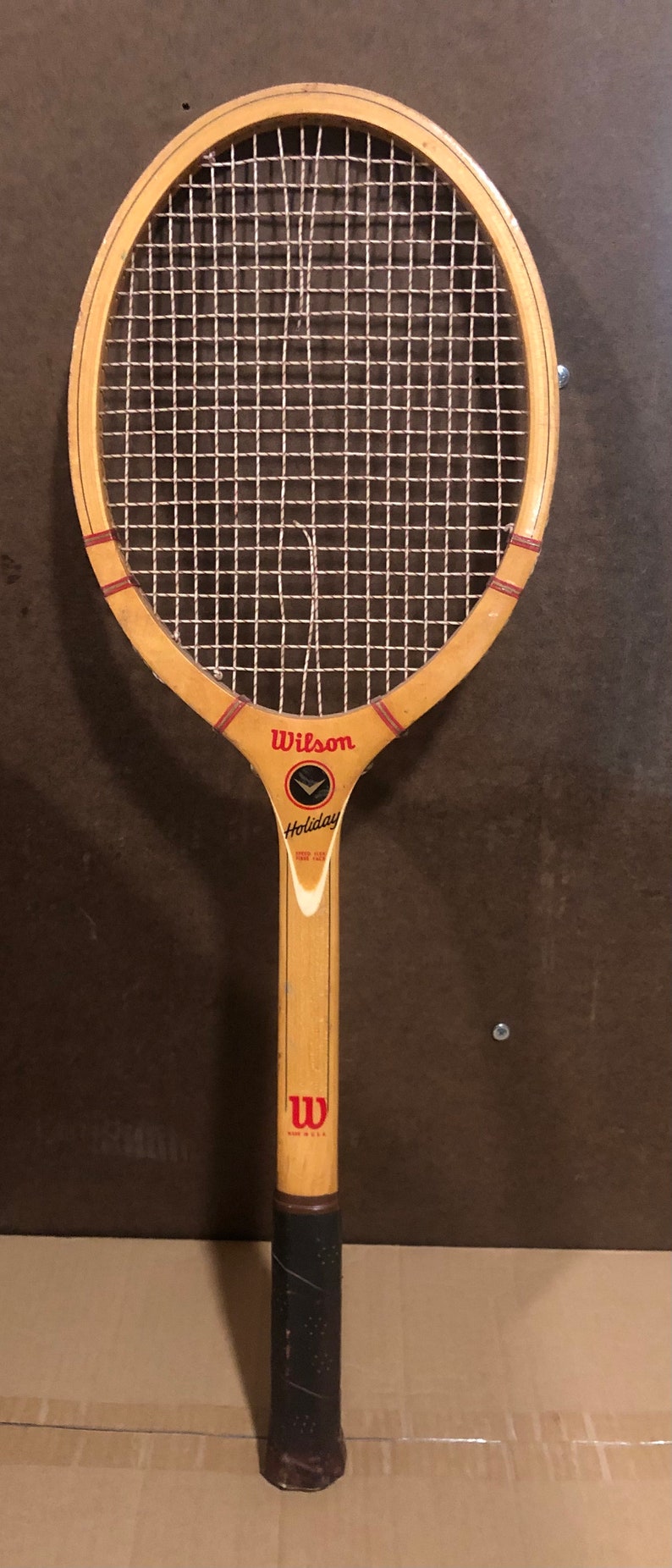 Vintage Wilson Wood Tennis Racket Holiday Model Extremely - Etsy