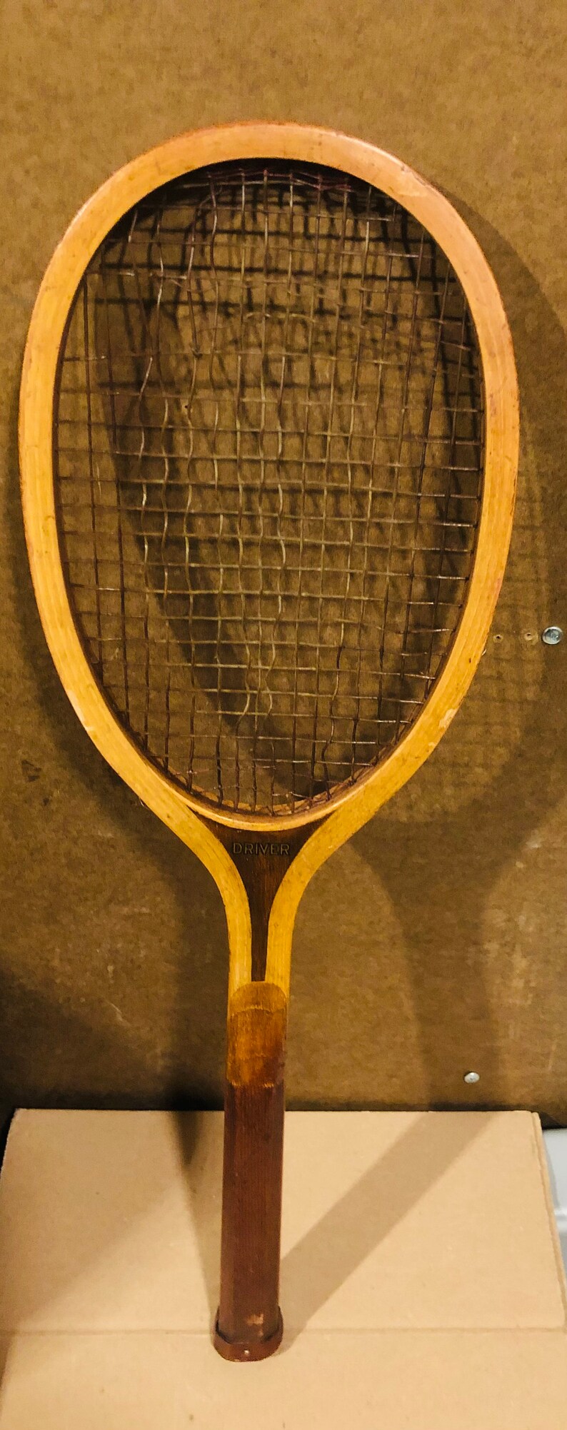 Vintage Tennis Racket Massive AJ Reach Wood - Etsy