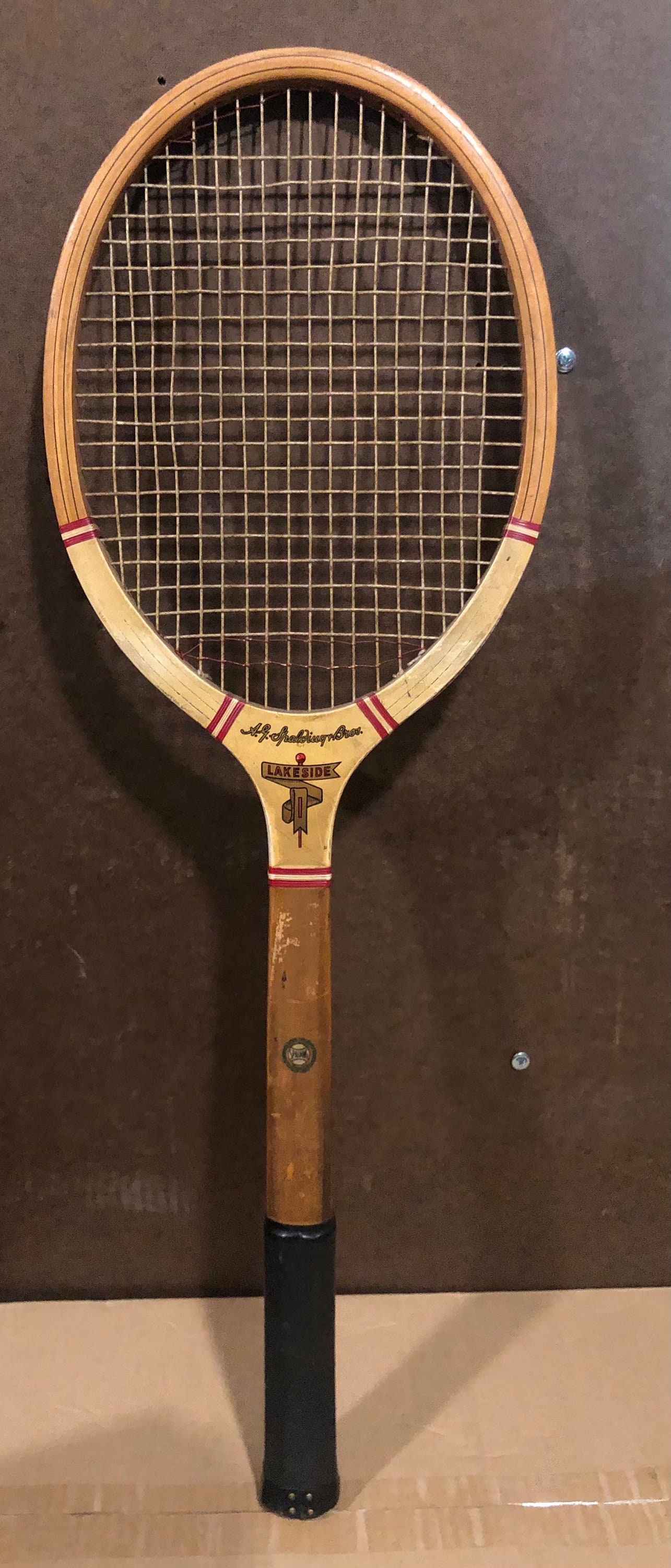 Vintage AG Spalding & Bros. Lakeside Wood Tennis Racket - Etsy