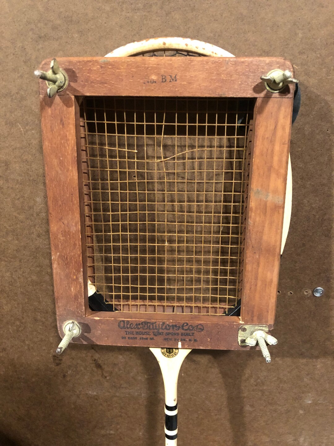 Vintage Wood Badminton Racquet by Alex Taylor - Etsy