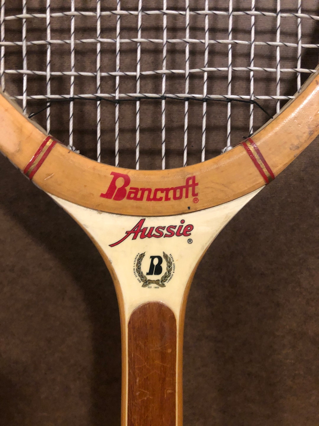 Vintage Bancroft Aussie Wood Tennis Racket Bancroft Sporting Goods Co ...