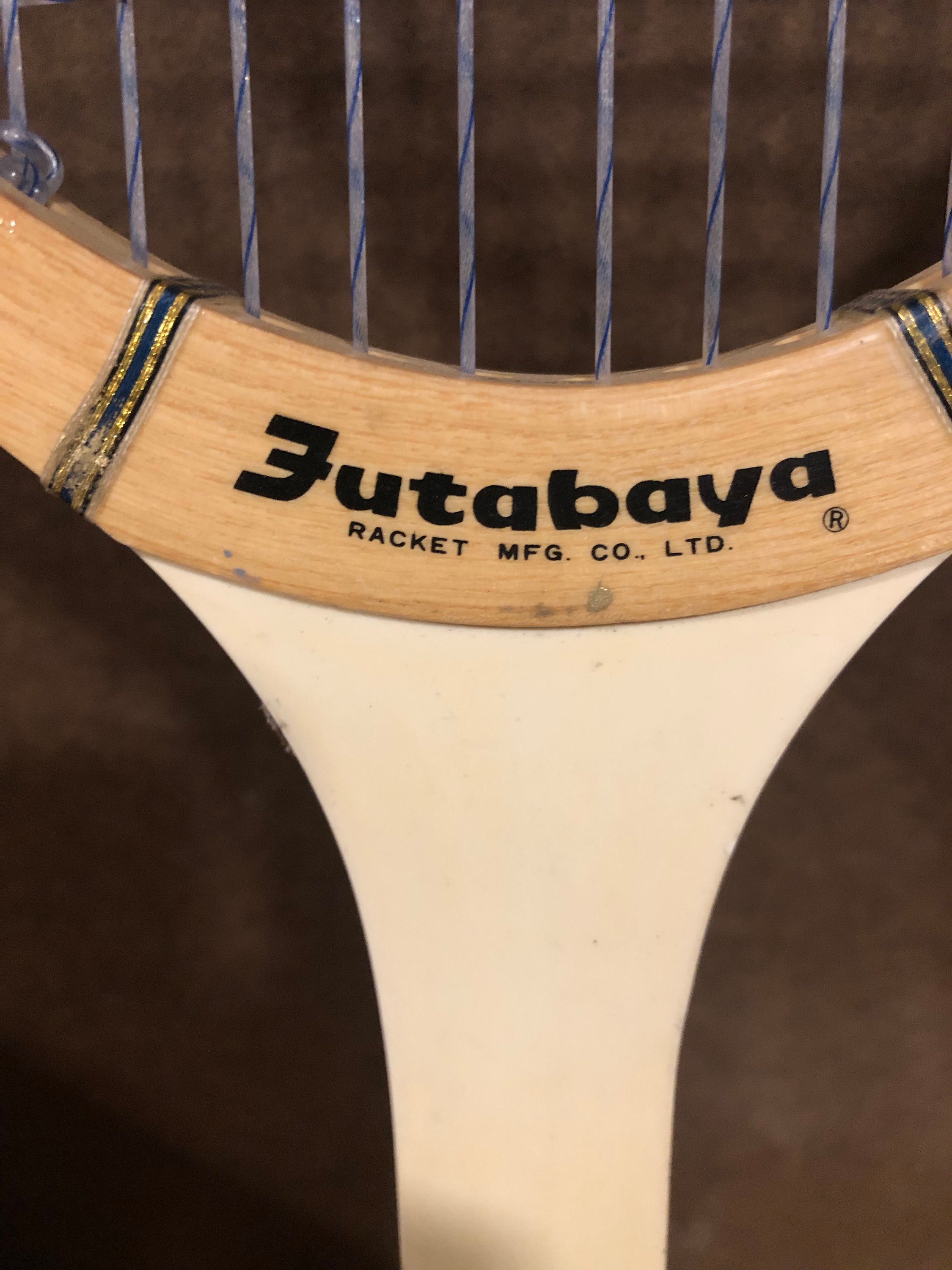 Vintage Futabaya Wood Tennis Racket -purchased in Yokohama, Japan - Etsy