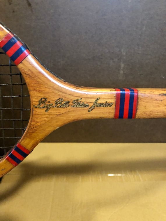 Vintage Big Bill Tilden Junior Wood Tennis Racket Long and | Etsy
