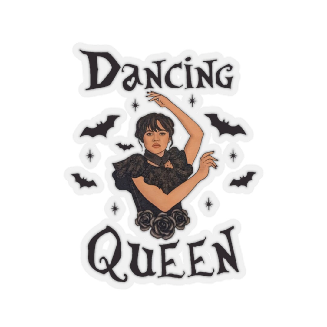 Wednesday Addams Sticker, Jenna Ortega, Dance Scene, Nevermore Academy ...