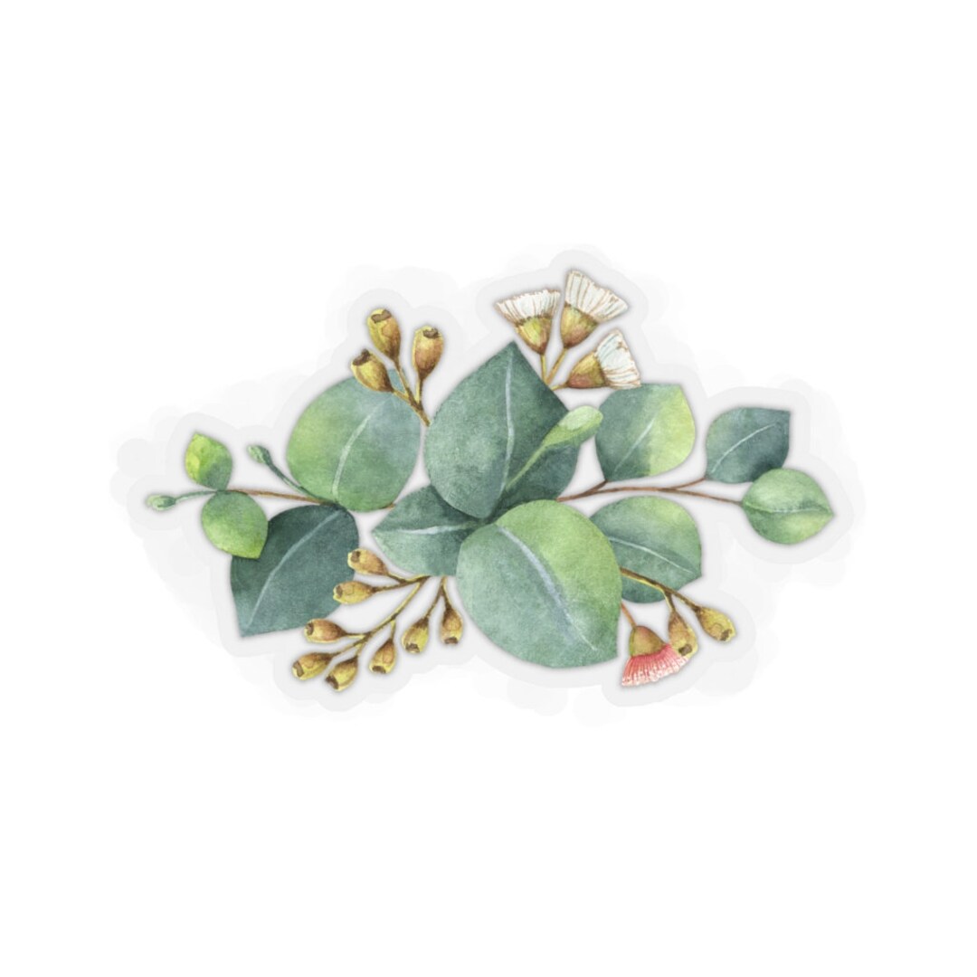 Eucalyptus Sticker, Wedding Sticker, Greenery Sticker, Watercolor ...