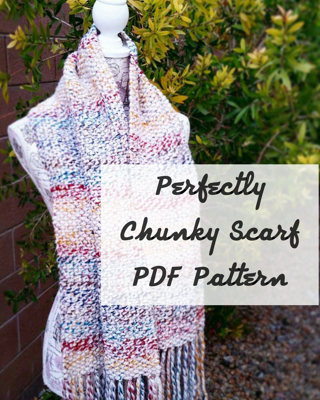Perfectly Chunky Scarf, PDF Pattern - Etsy