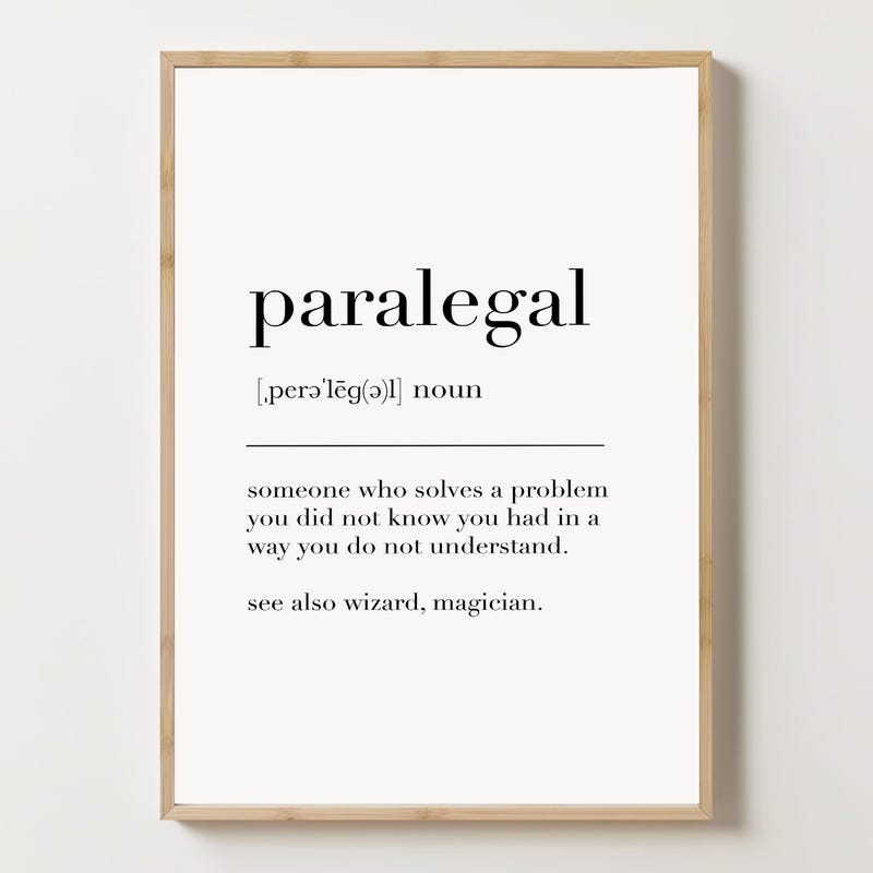 Paralegal Sign - Etsy