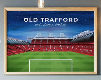 Old Trafford Poster - Etsy