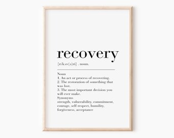 Recovery Print - Etsy
