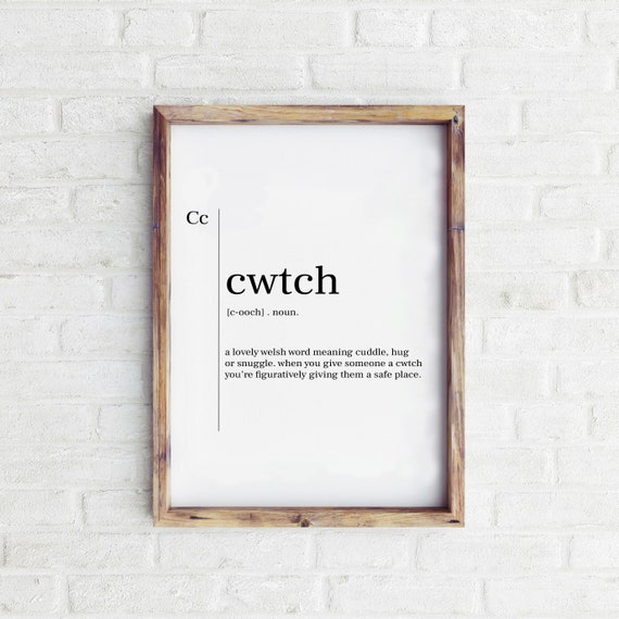 Cwtch Definition Print Nordic Print Digital Download Printable Wall Art ...