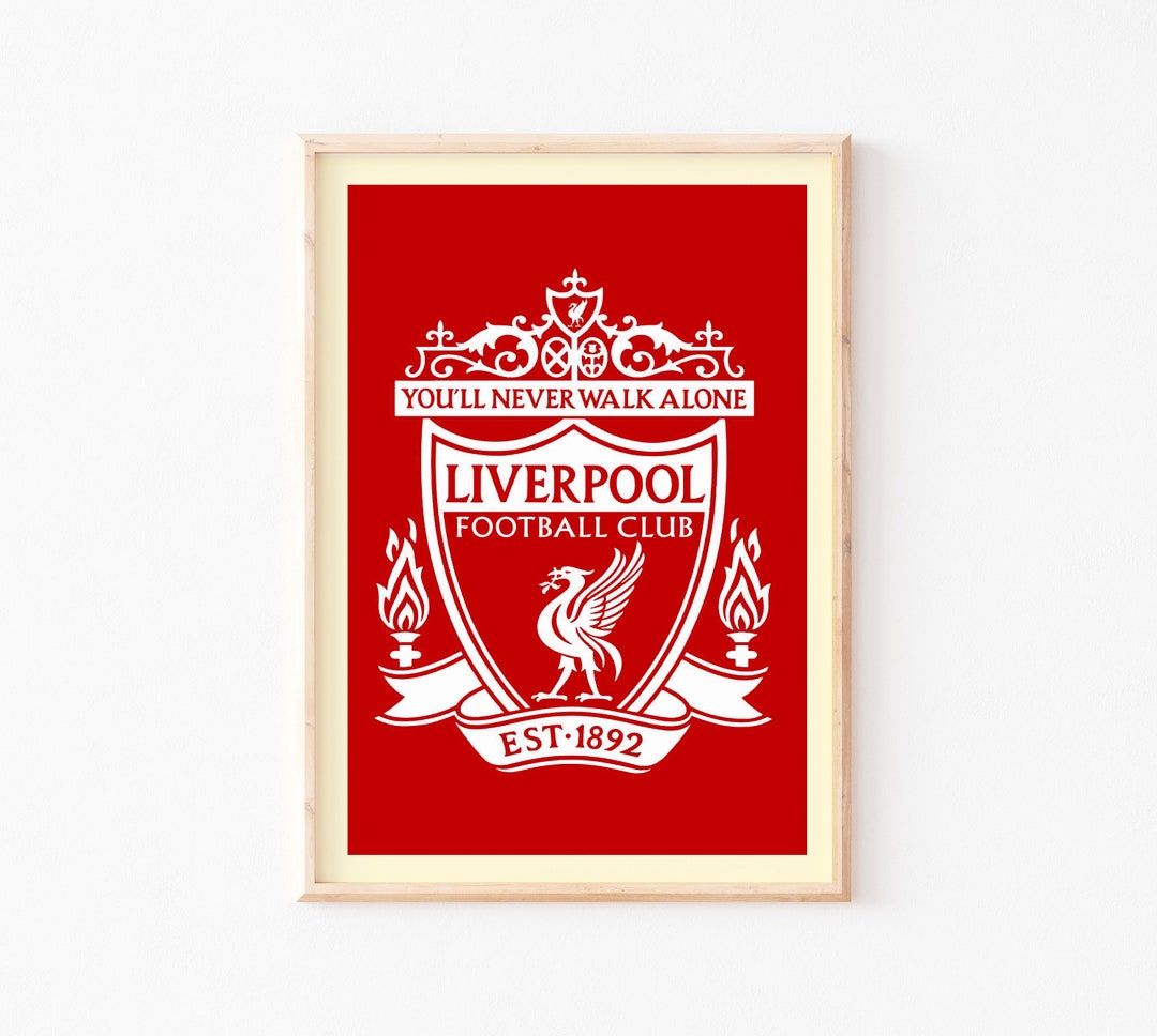 Liverpool Logo Poster, Anfield Road Poster , You Will Never Walk Alone ...