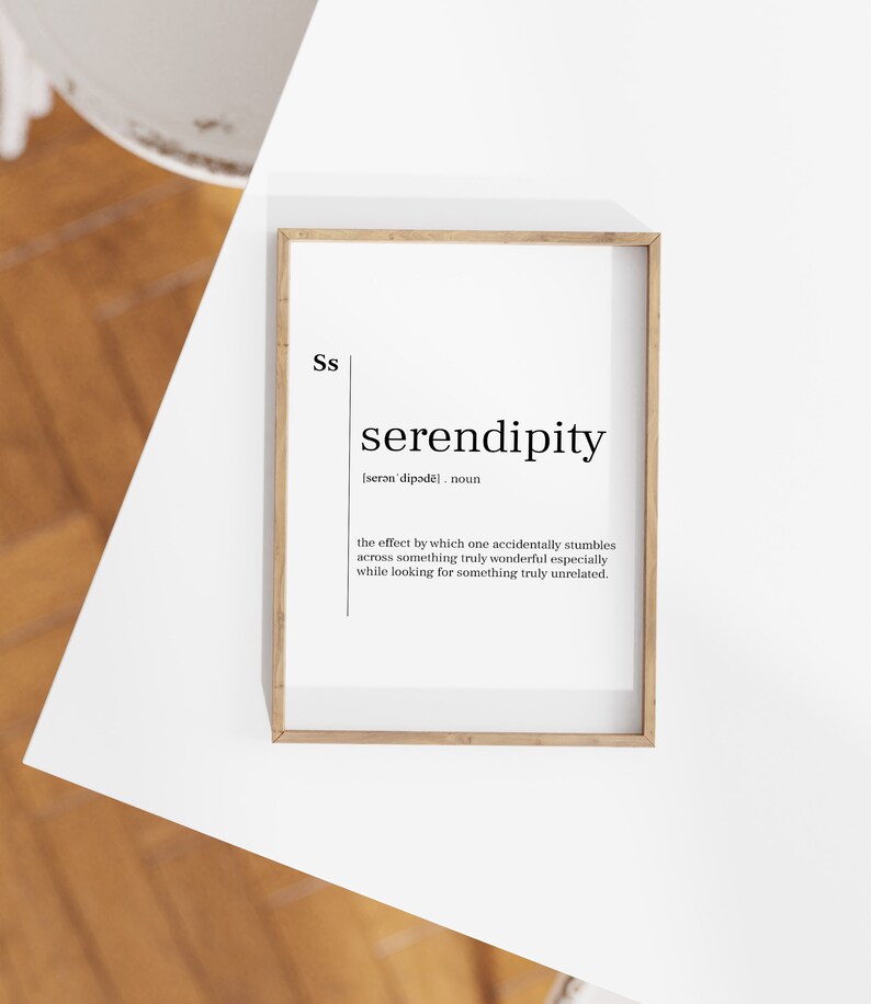 Serendipity Definition Print Serendipity Serendipity Print - Etsy