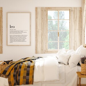 Leo, Leo Definition Print, Leo Zodiac Art, Leo Zodiac Quote Wall Art ...