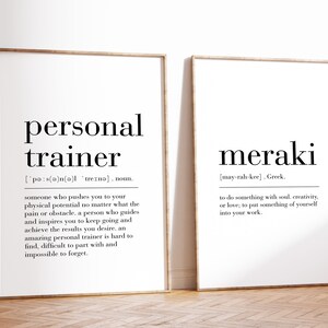 Personal Trainer, Personal Trainer Print, Personal Trainer Poster ...