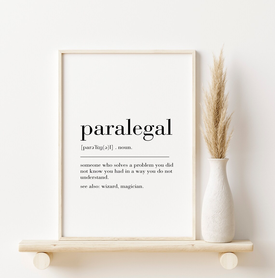 Paralegal Definition Print Lawyer Gift Law Office Decor - Etsy
