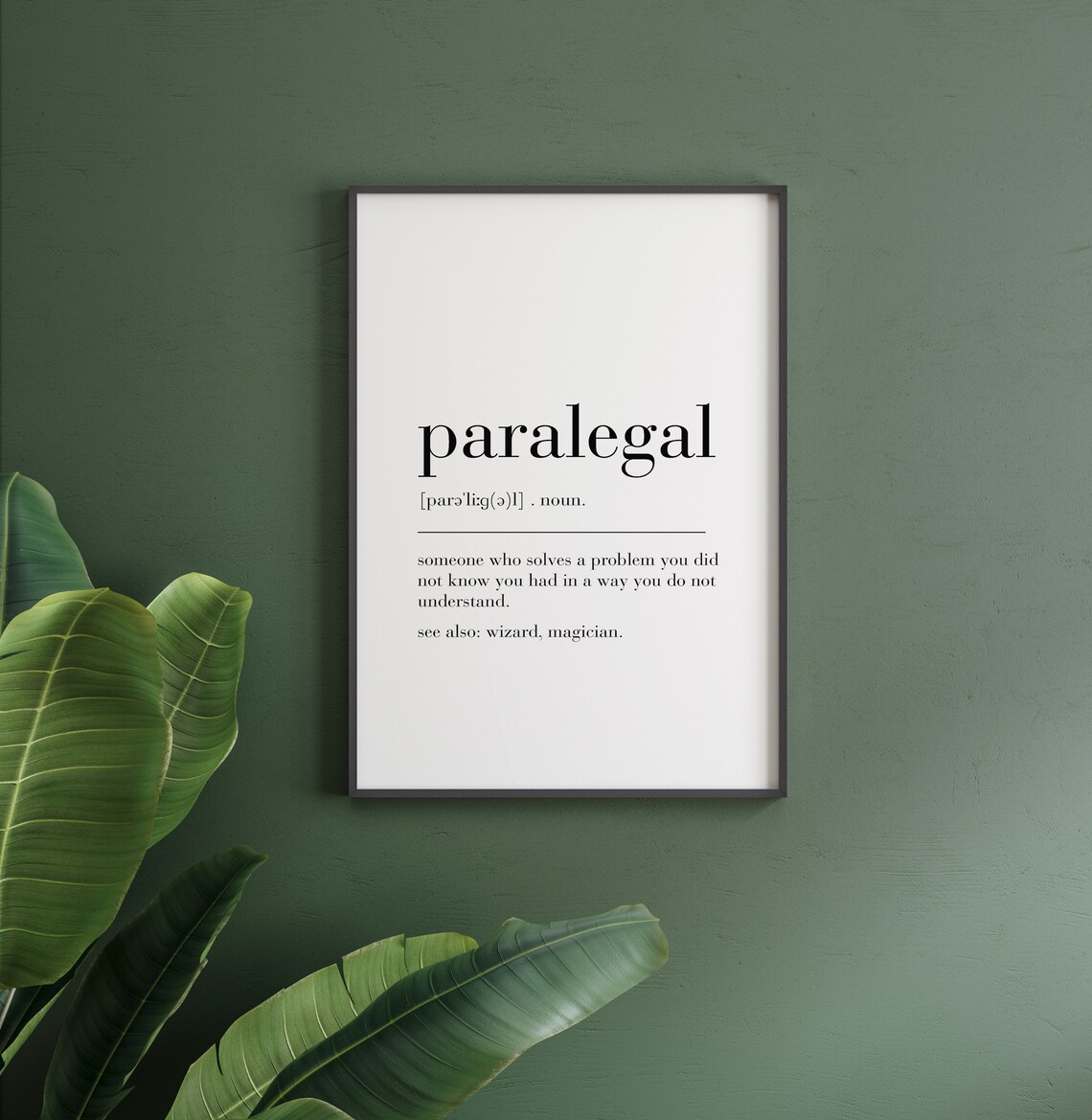 Paralegal Definition Print Lawyer Gift Law Office Decor - Etsy
