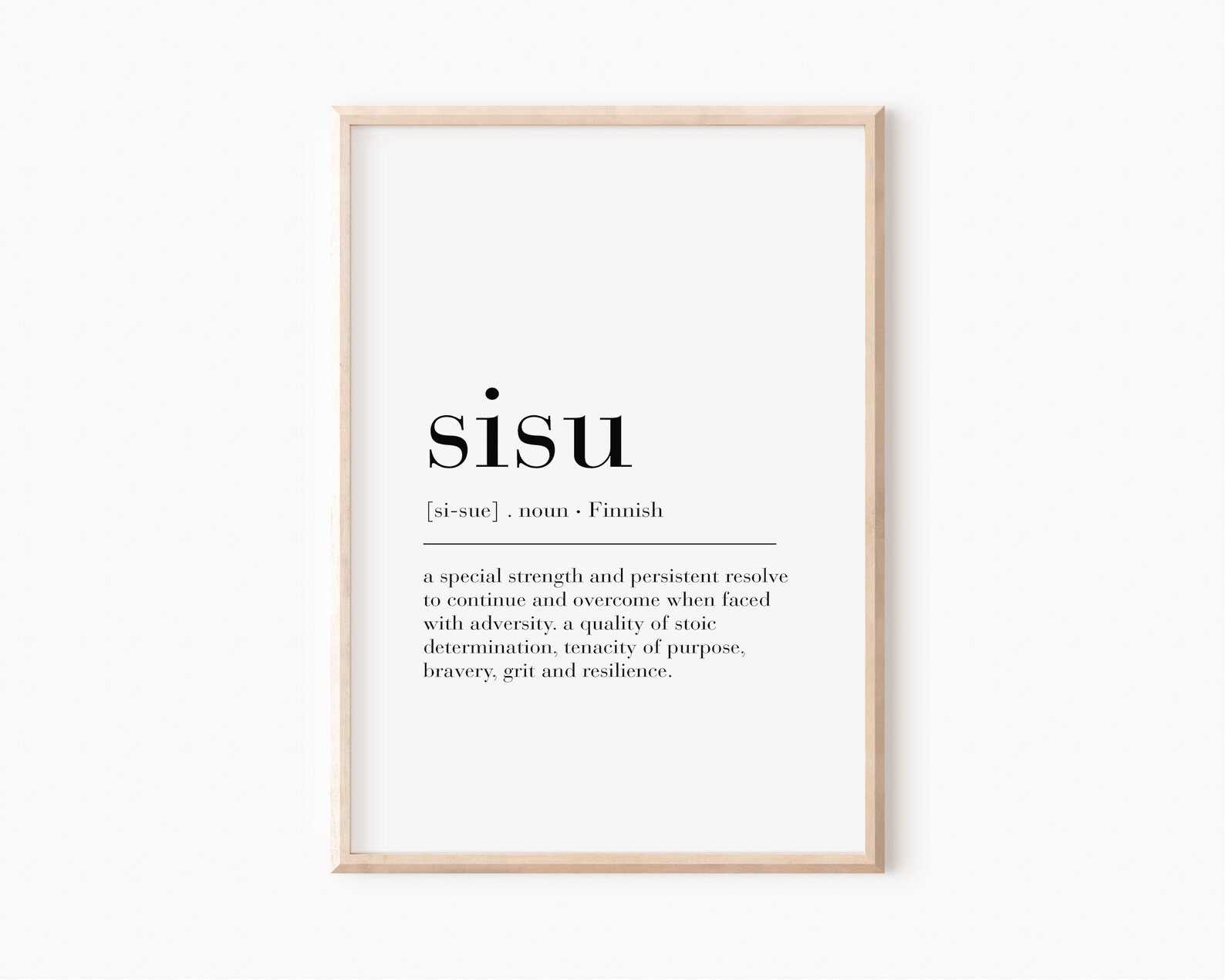 Sisu Definition Print Sisu Print Sisu Poster Sisu Sign - Etsy