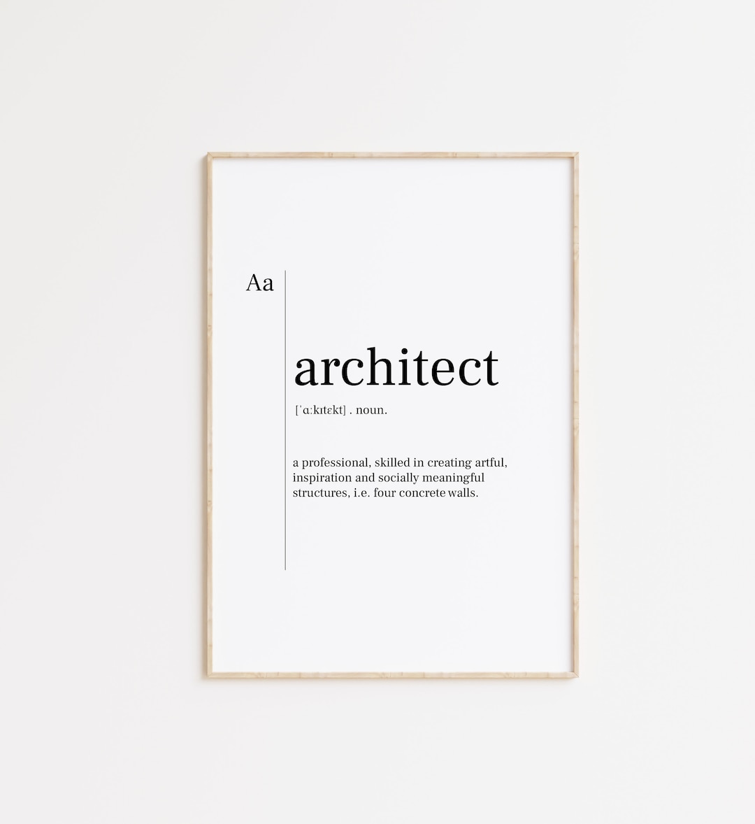 Architect, Architect Print, Architect Poster, Architect Sign, Architect ...