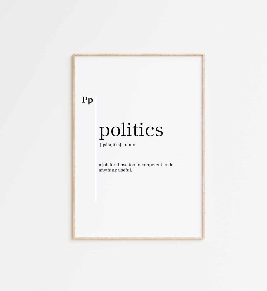Politics Print Politics Poster Politics Sign Politics - Etsy