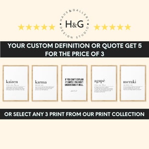 Monday Definition Print, Monday Quote Wall Art, Monday Gifts, Workplace ...