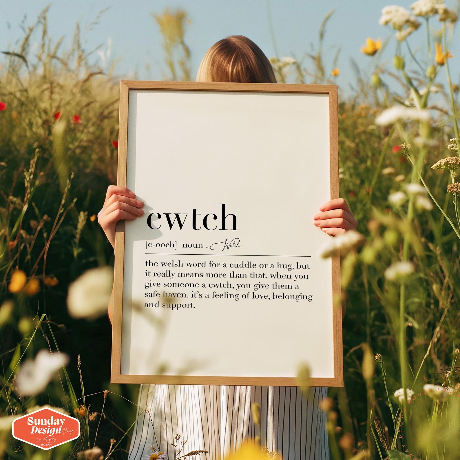 Cwtch Definition Print, Cwtch Poster, Welsh Wall Art, Welsh Print ...