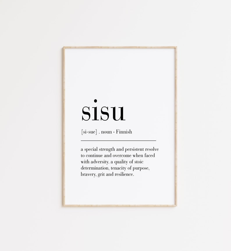 Sisu Definition Print Sisu Print Sisu Poster Sisu Sign - Etsy