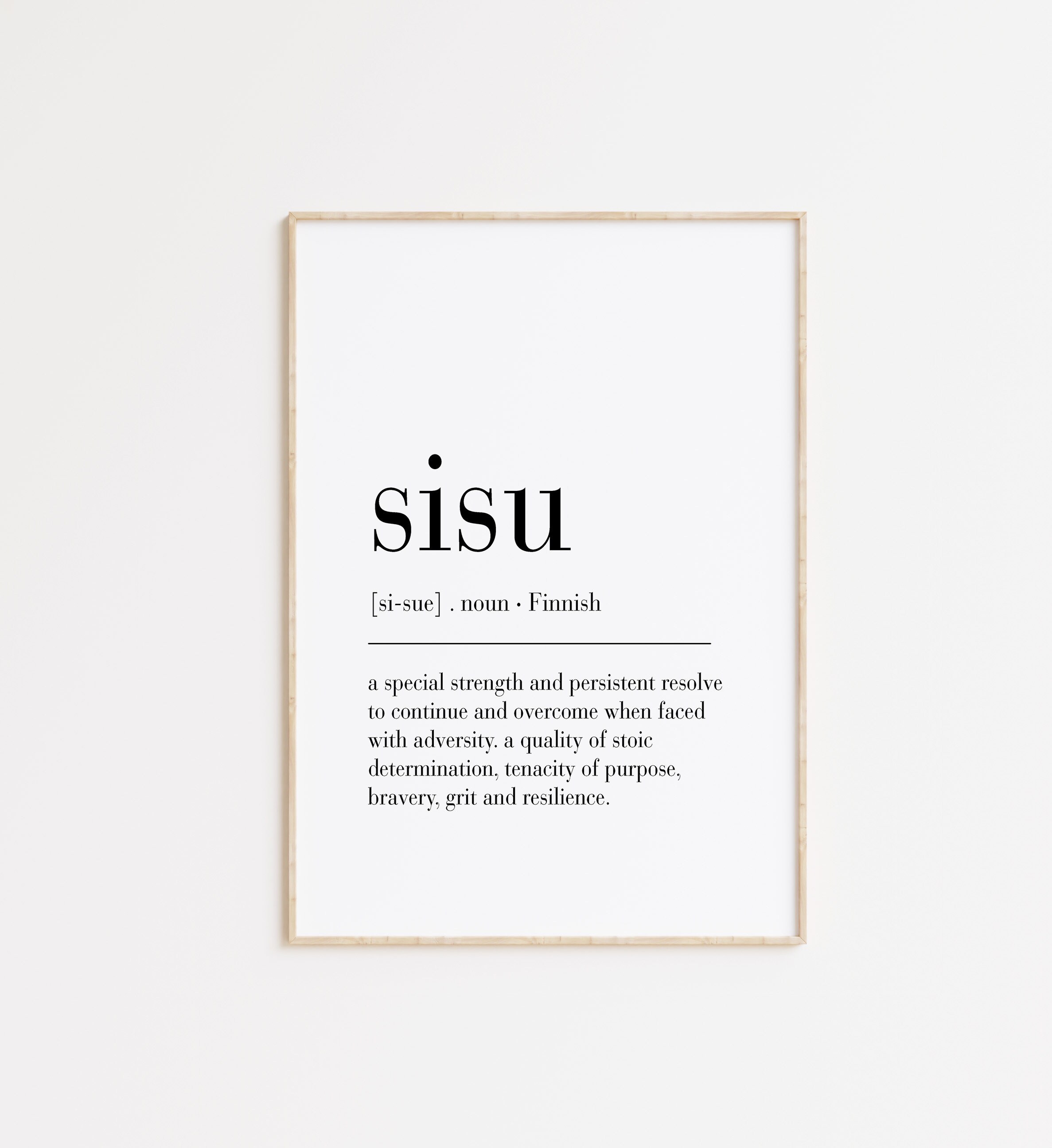 Sisu Definition Print Sisu Print Sisu Poster Sisu Sign - Etsy Australia