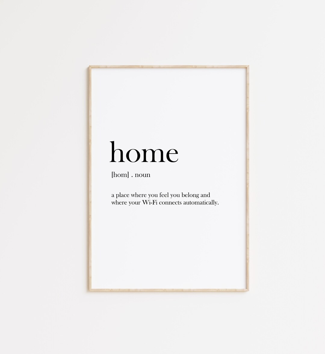 Home Definition Print, Dictionary Print, Family Decor, Funny Wall Art ...