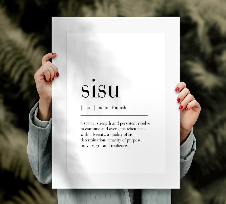 Sisu Definition Print Sisu Print Sisu Poster Sisu Sign - Etsy