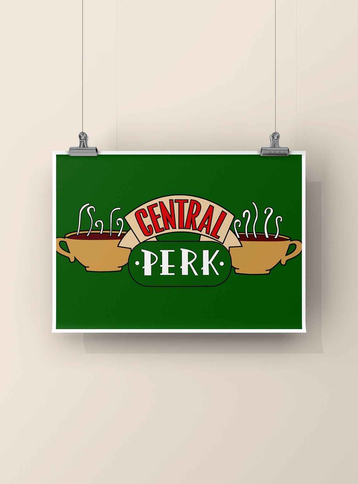 Central Perk Art Poster Print Friends TV Show Poster | Etsy