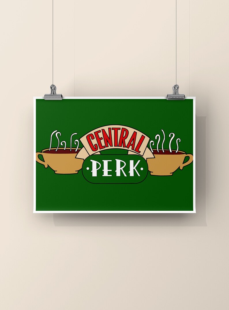 Central Perk Art Poster Print Friends TV Show Poster - Etsy