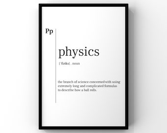 Physics Wall Art | Etsy